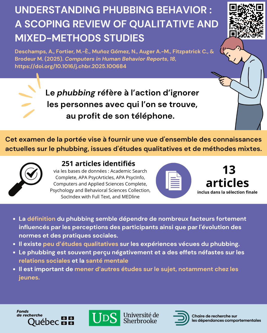 Publication d'un examen de la portée sur le «phubbing» | Chaire de ...